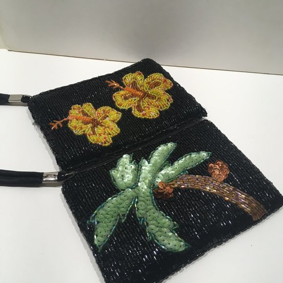 Bags | Two Beaded Coin Purses With Wrist Strap | Poshmark